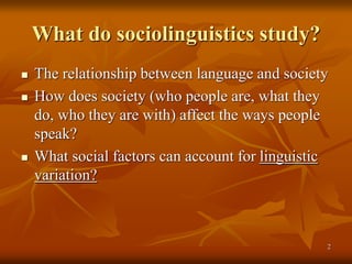 Introduction-to-sociolinguistics | PPT