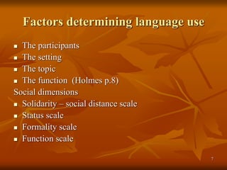 Introduction-to-sociolinguistics | PPT