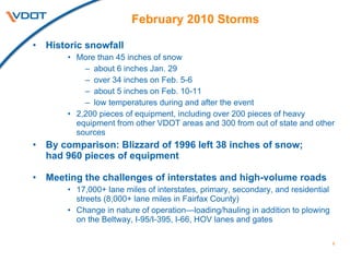 Snow Summit: Virginia Department of Transportation | PPT