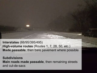 2019 VDOT Northern Virginia Snow Briefing | PPTX | Weather | Science