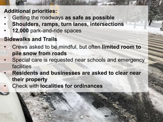 2019 VDOT Northern Virginia Snow Briefing | PPTX | Weather | Science