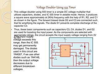 Voltage Doubler using NE 555 timer IC | PPTX