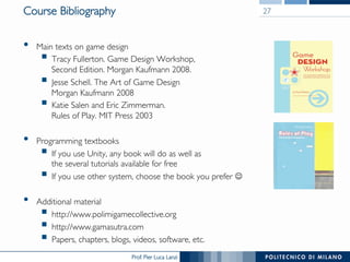 Videogame Design and Programming - Course organization | PPT