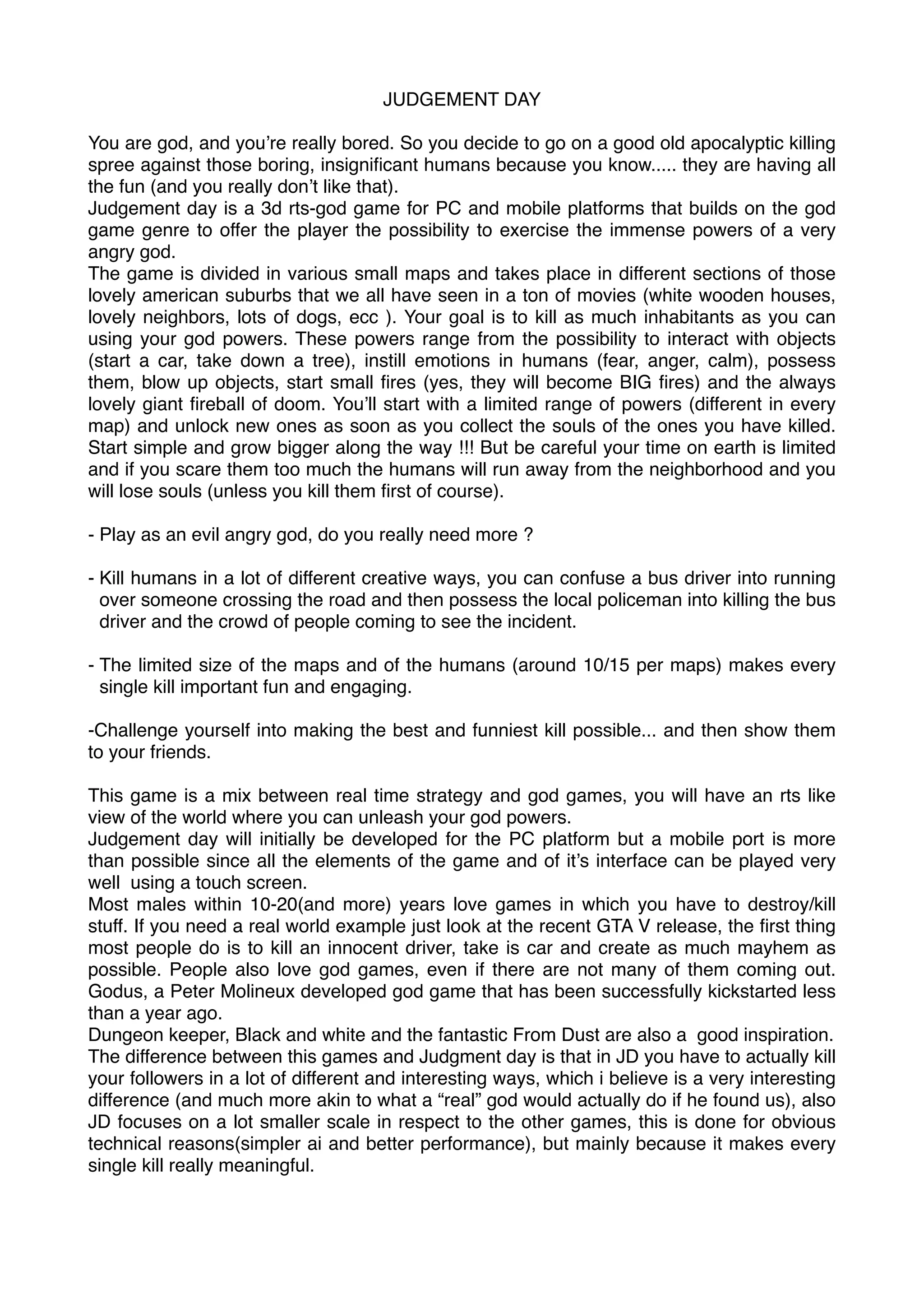 Examples of Game Concepts | PDF