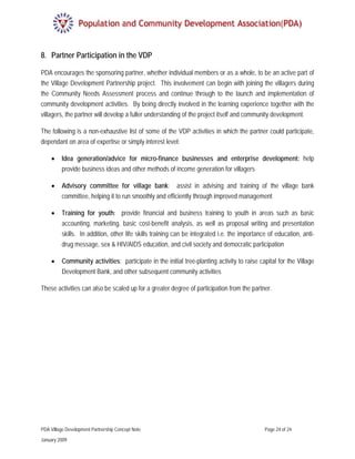 VDP Concept Note | PDF