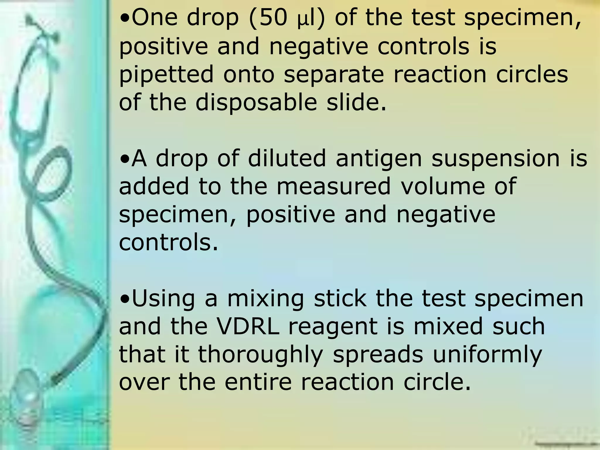VDRL Test for Syphilis | PPTX