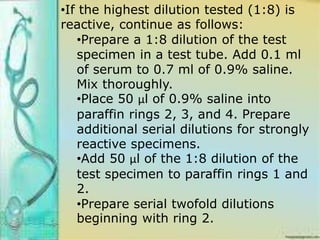 VDRL Test for Syphilis | PPTX