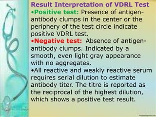 VDRL Test for Syphilis | PPTX