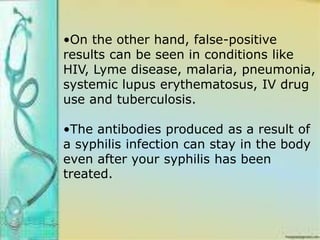 VDRL Test for Syphilis | PPTX
