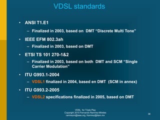 VDSL FOR TRIPLE PLAY | PPT