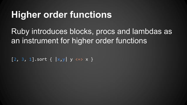 Functional programming with Ruby - can make you look smart | PPTX