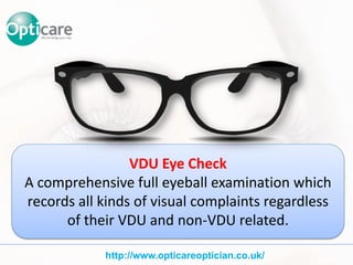 VDU Eye Check in UK | PPT