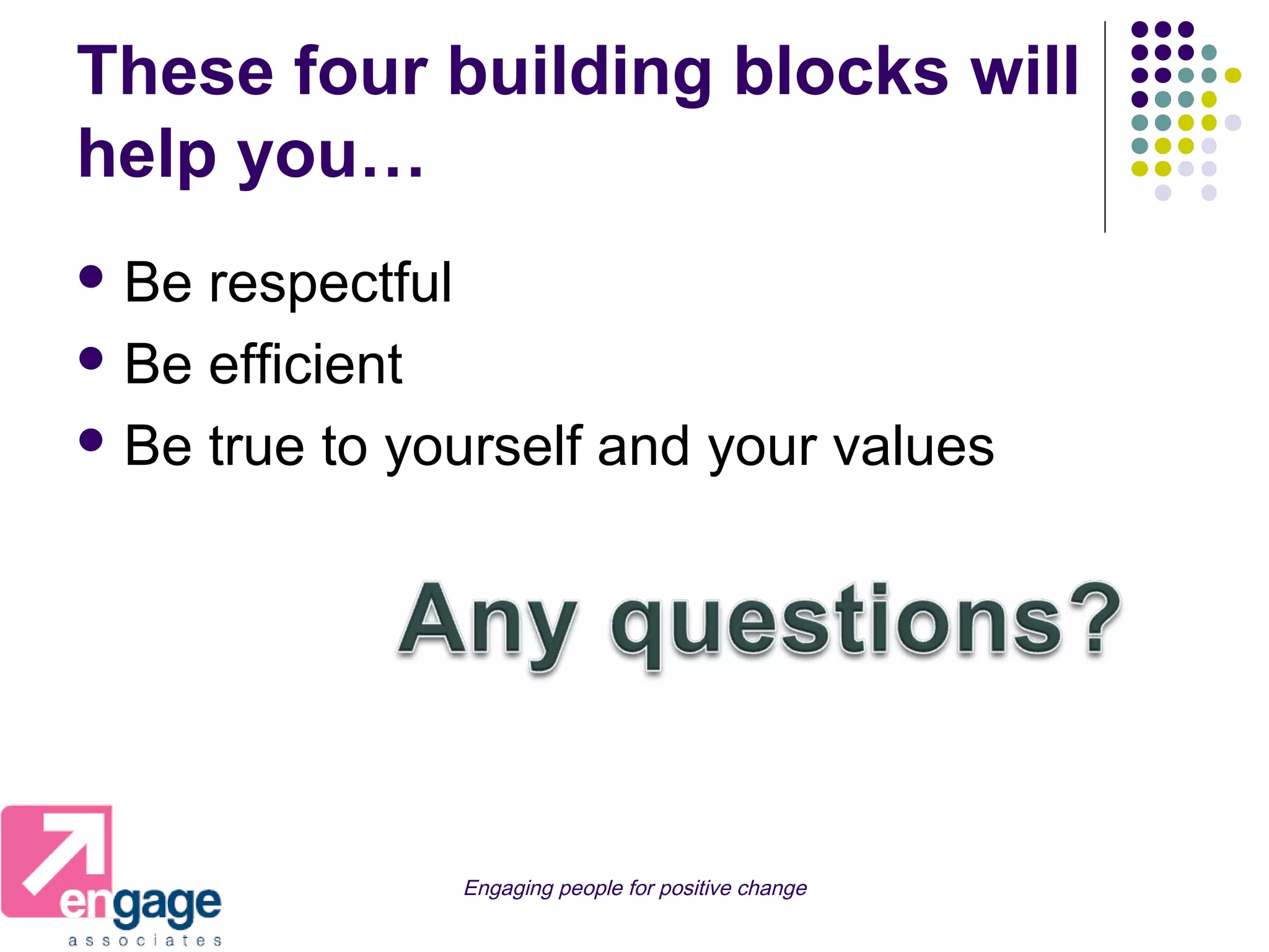 The four building blocks of effective marketing | PPT
