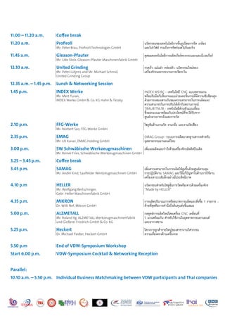 VDW – Thailand Symposium Program Thai Language | PDF