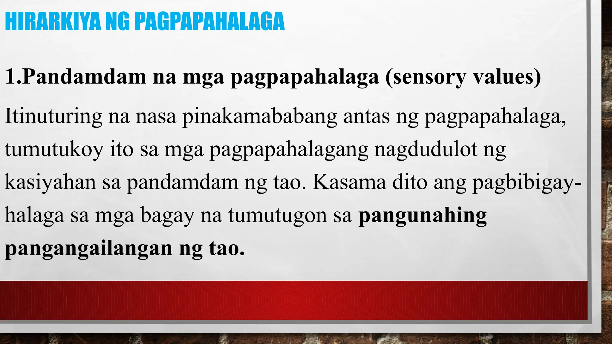 Pagapapahalaga at Virtue bilang bataan ng sariling pagpapasya | PPTX