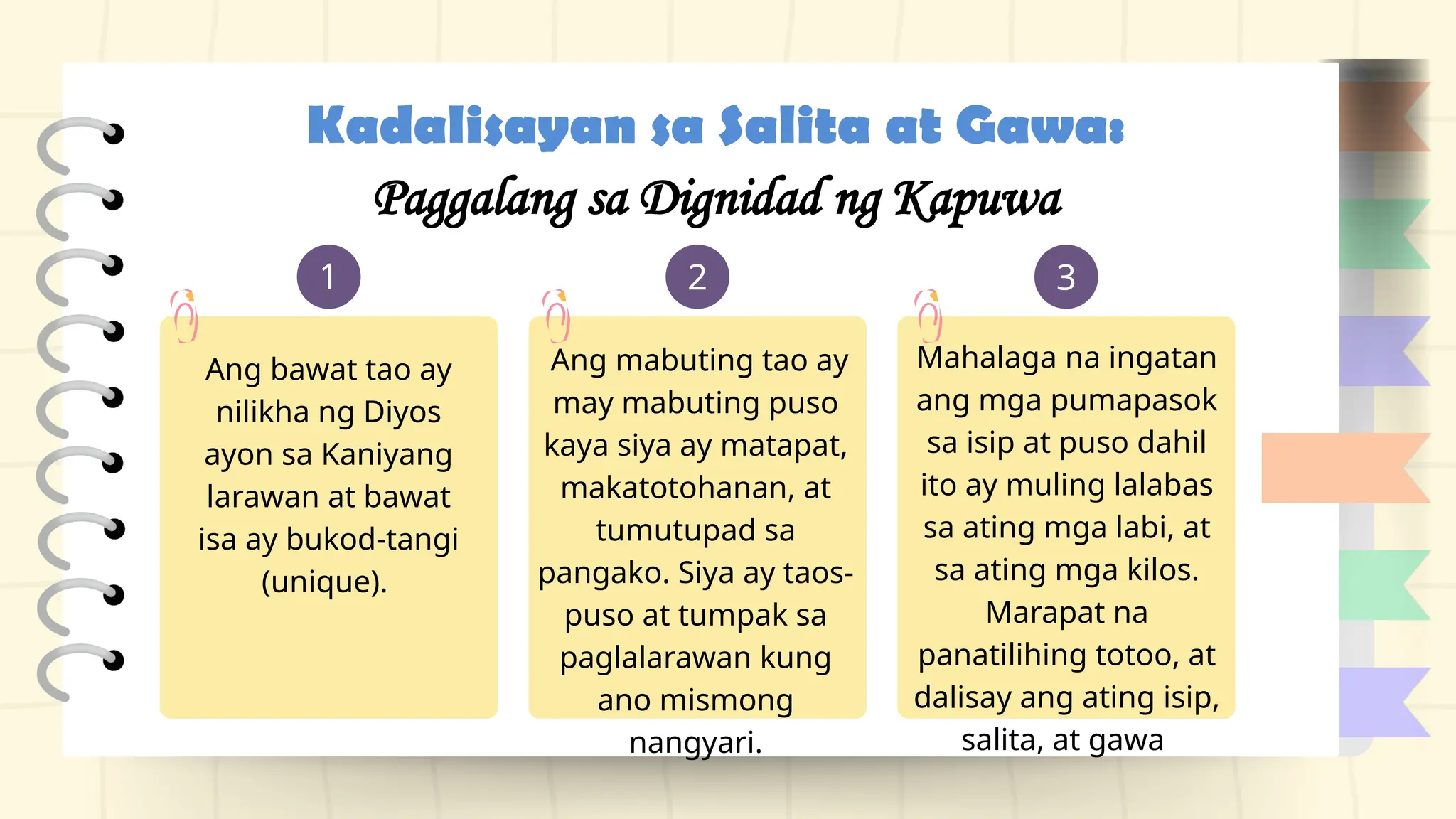 KADALISAYAN SA SALITA AT GAWA SA PAKIKIPAGKAPUWA | PPTX