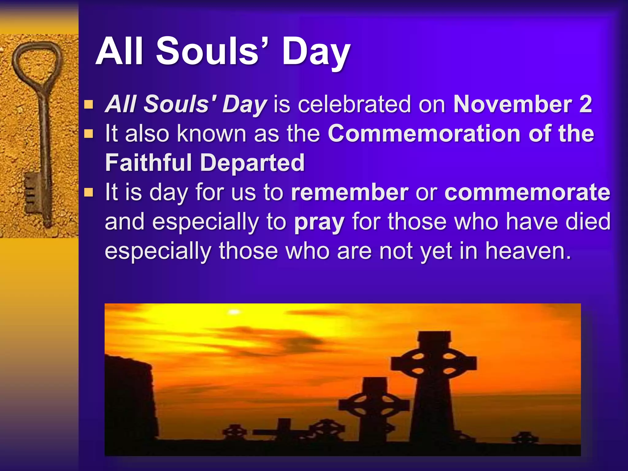 VE-CL 9 and IV - All Saints' and All Souls' Day Mini Catechesis | PPTX