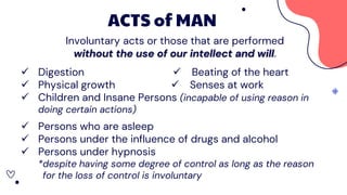 VE 10 Q2 Topic 1 We Understand Human Acts And Their Significance (Human ...