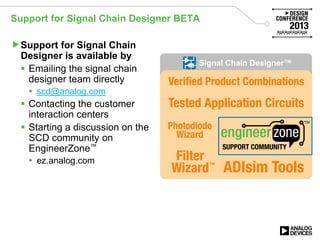 Signal Chain Designer: A New Way to Design Online - VE2013 | PDF