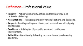 Value education Unit Three professional policy .pptx