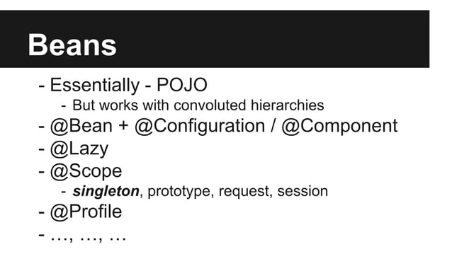 Spring Framework Essentials Ppt