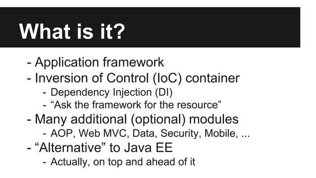 Spring Framework Essentials | PPT