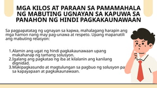 Values Education 8 week 2 quarter three. | PPTX