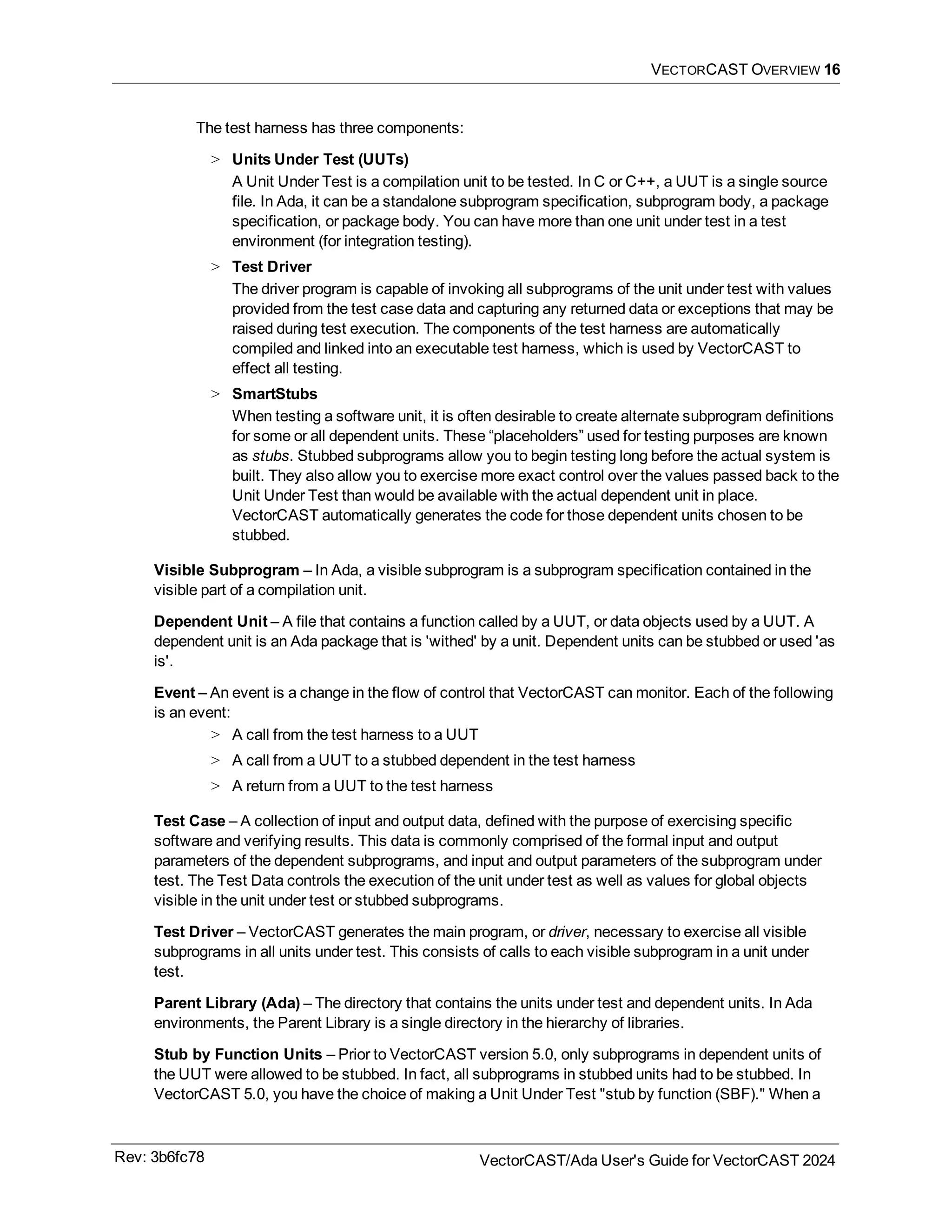 User guide of VectorCast 2024 ADA testing tool for safety critical ...