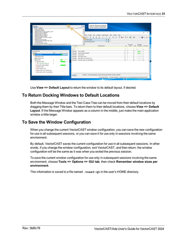 User guide of VectorCast 2024 ADA testing tool for safety critical ...