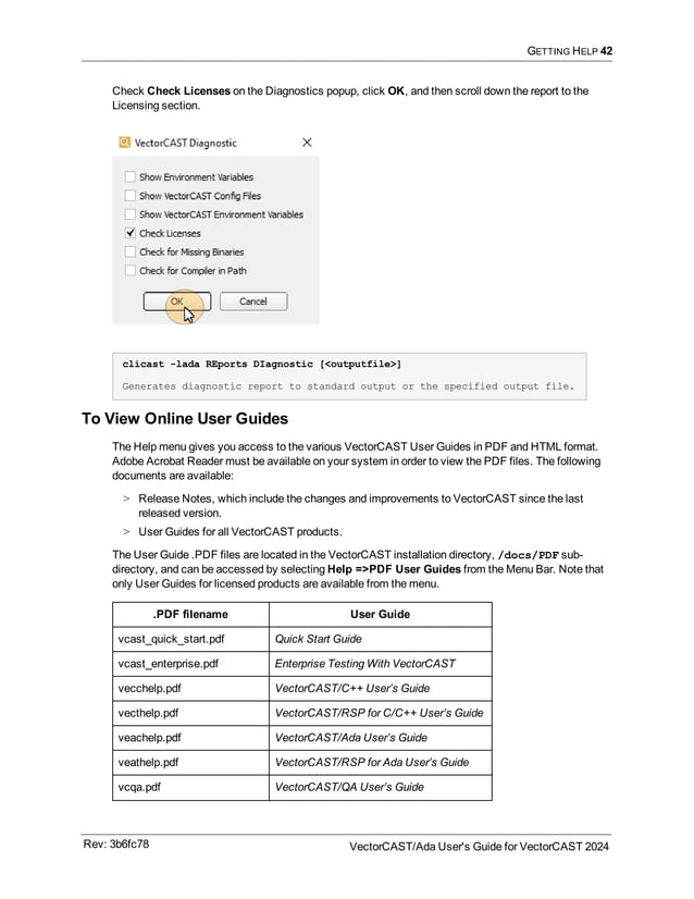 User guide of VectorCast 2024 ADA testing tool for safety critical ...
