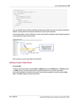 User guide of VectorCast 2024 ADA testing tool for safety critical ...