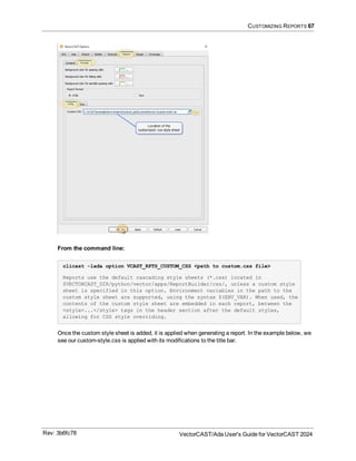User guide of VectorCast 2024 ADA testing tool for safety critical ...
