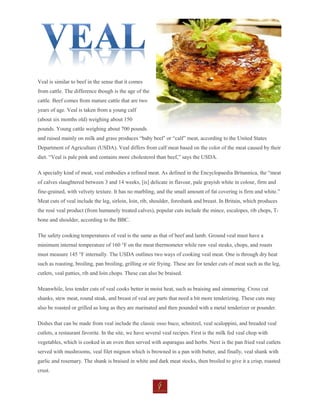 Veal | PDF