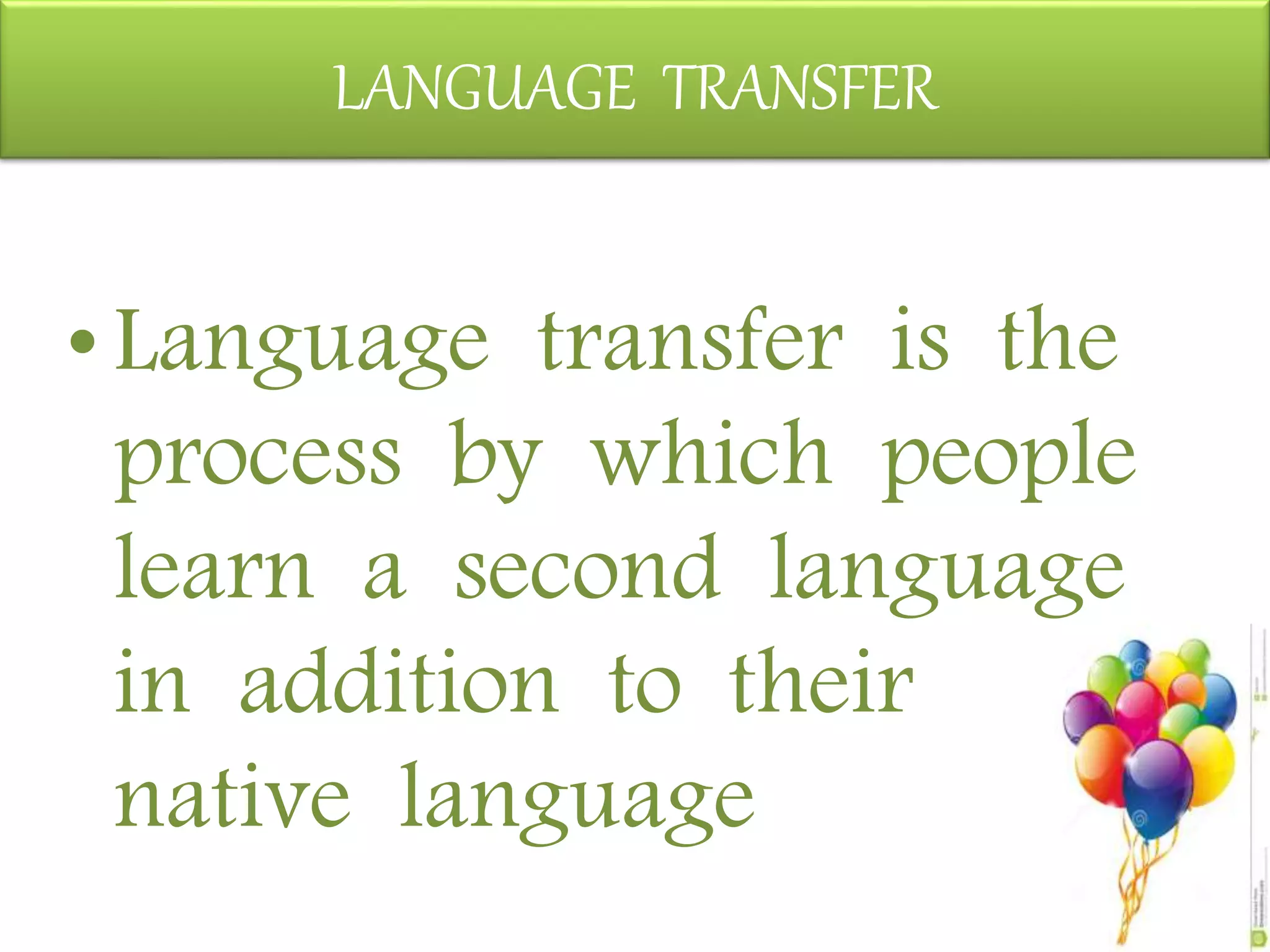 Positive and Negative transfers | PPTX