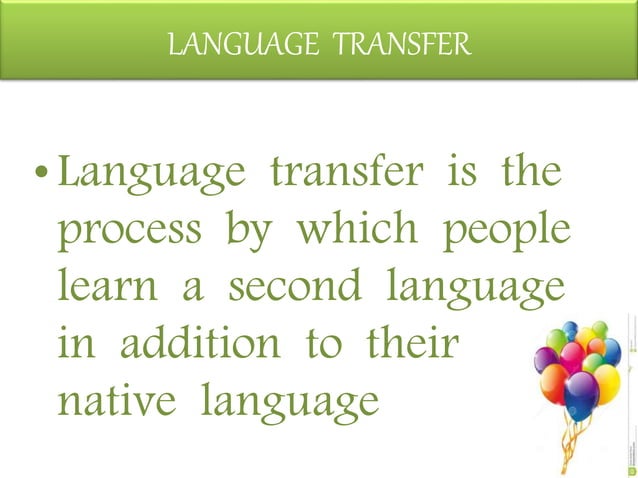 Positive and Negative transfers | PPTX