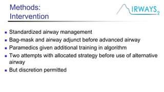 AIRWAYS-2: Effect of a Strategy of a Supraglottic Airway Device vs ...