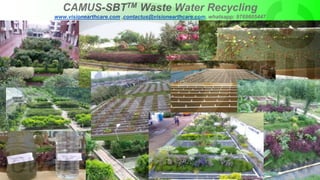 Vision Earthcare Soil Bio Technology for Waste Water Recycling | PPT