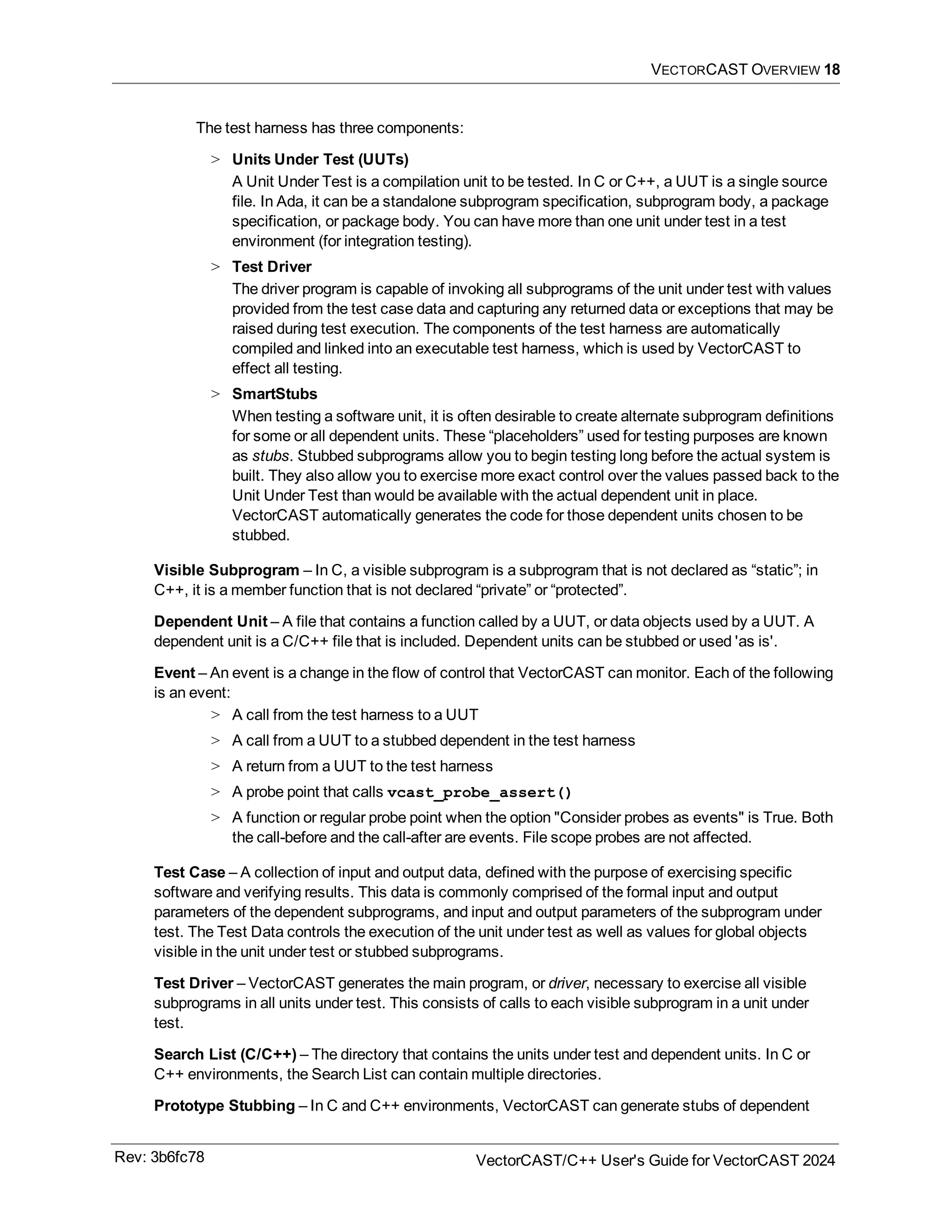 User guide of VectorCast 2024 C/C++ for safety critical applications | PDF