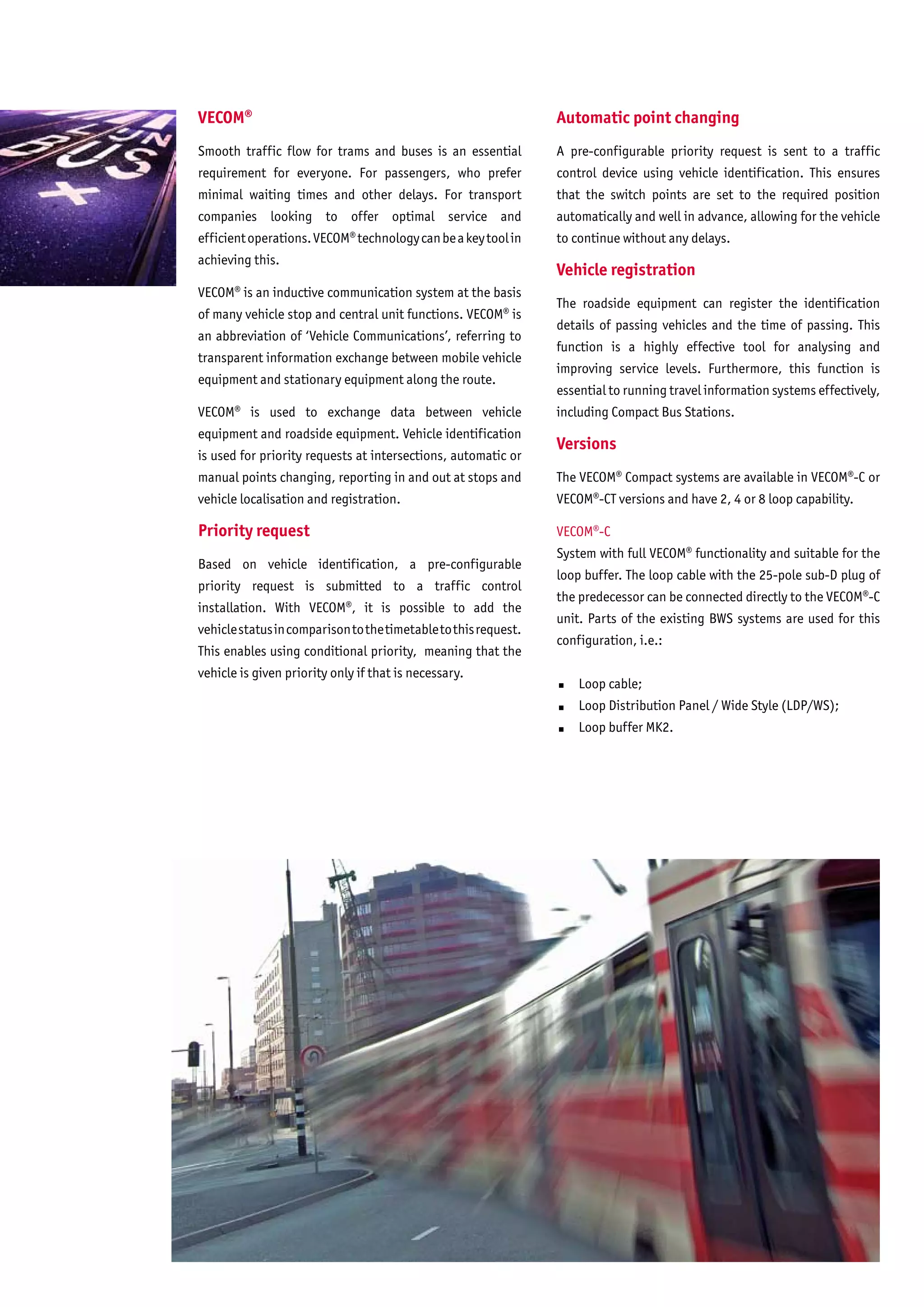 VECOM vehicle identification and priority system | PDF