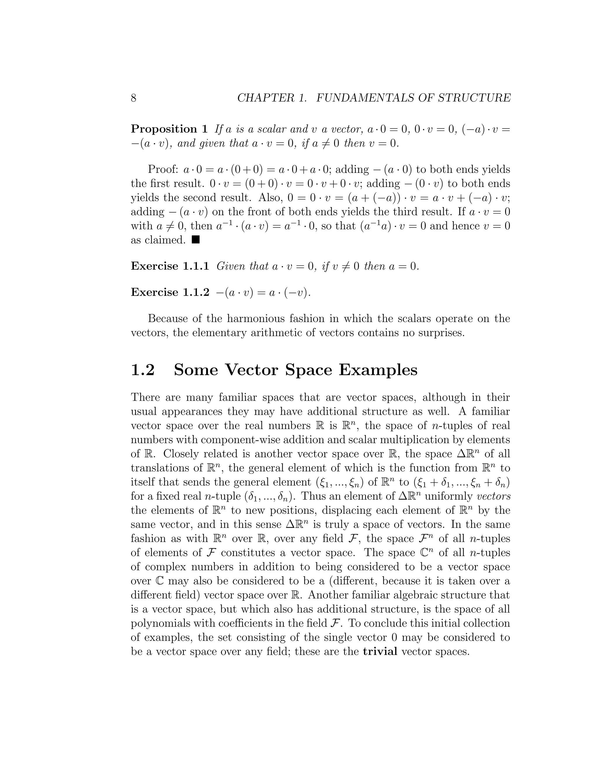 vector spaces algebras geometries | PDF