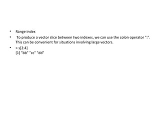 Vector in R | PPT