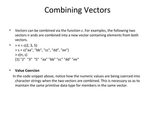 Vector in R | PPT