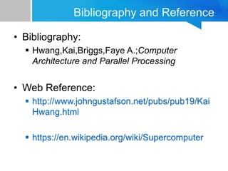 Vector Supercomputers and Scientific Array Processors | PPT
