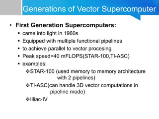 Vector Supercomputers and Scientific Array Processors | PPT