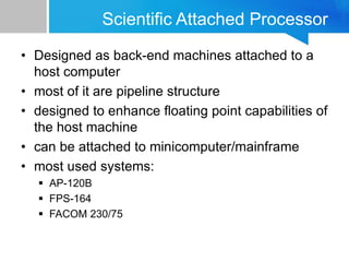 Vector Supercomputers and Scientific Array Processors | PPT