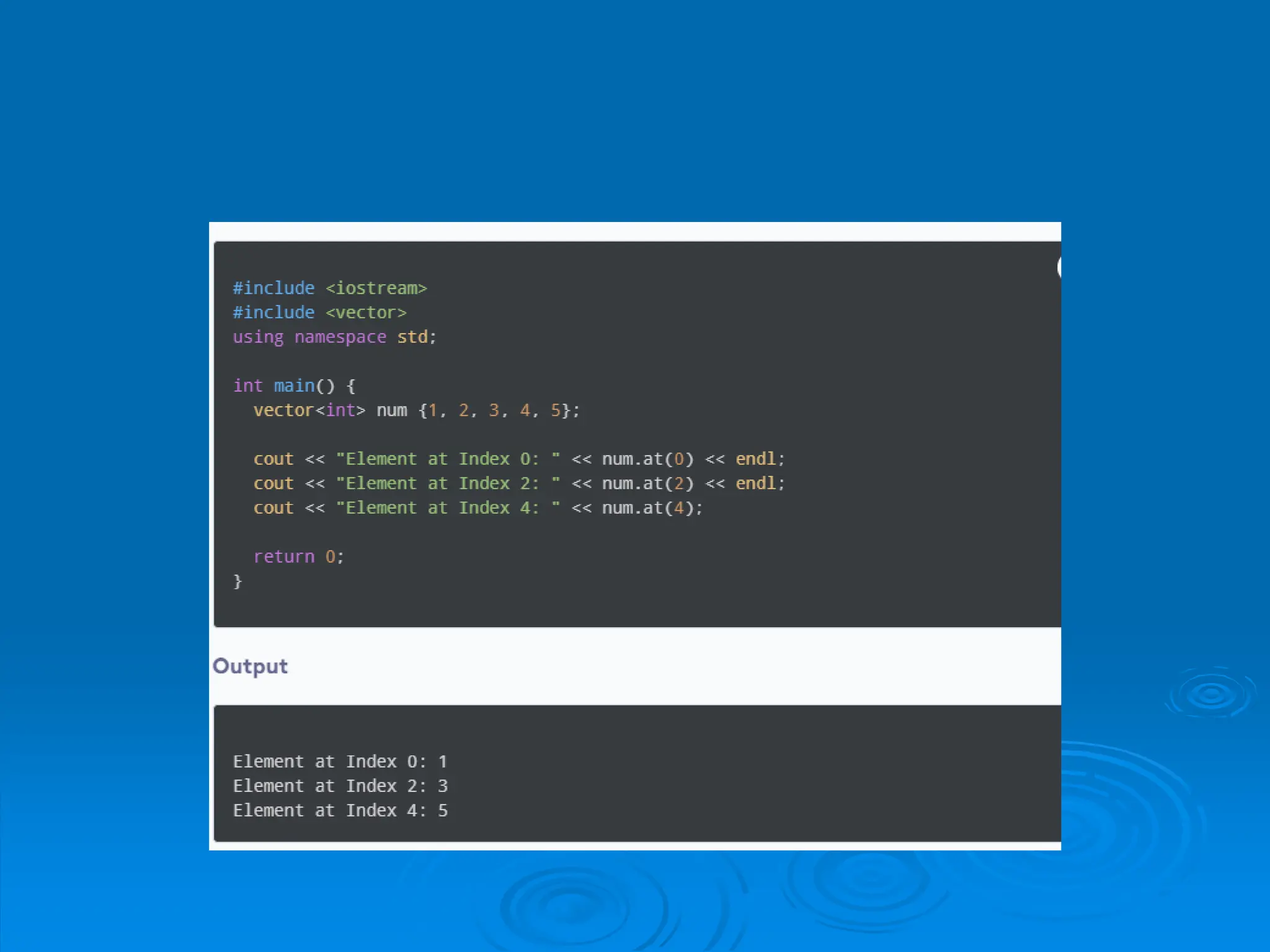 Cpp Programing Language Exercise Vectorppt
