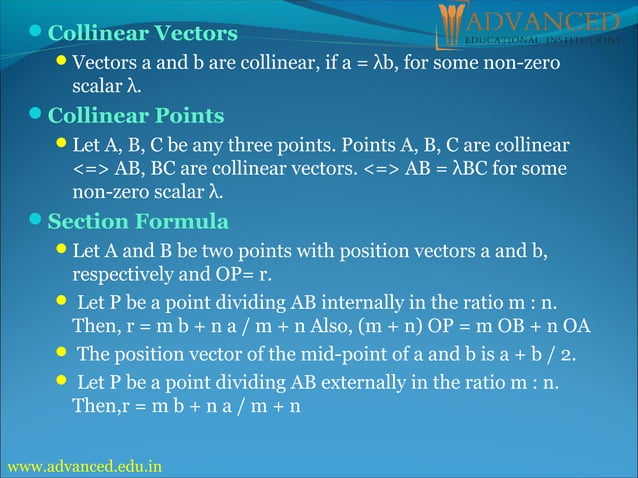 Vector algebra | PPT