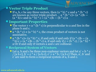 Vector algebra | PPT
