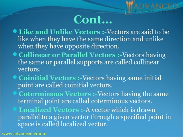 Vector algebra | PPT