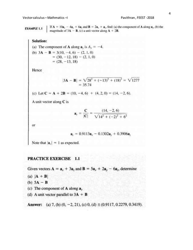 Vector calss notes | DOCX